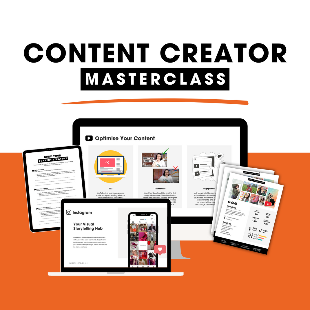 Content Creator Masterclass – Alice Thorpe